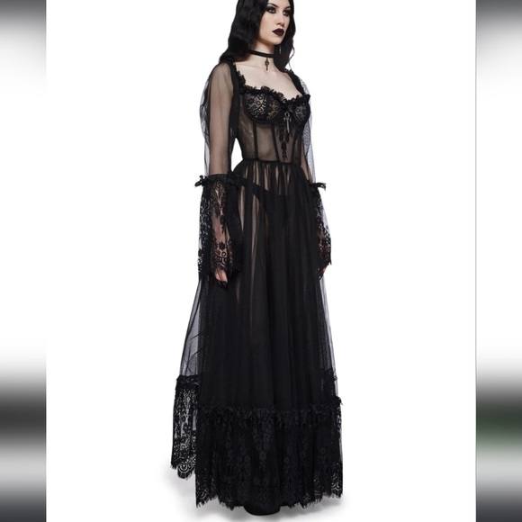 Dolls Kill | Dresses | Dance With Death Maxi Dress | Poshmark